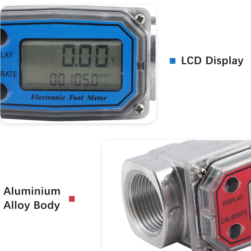 Lcd Digitale Flowmeter Turbine Flowmeter Diesel Fu... – Vicedeal