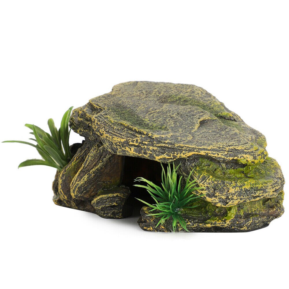 Aquarium Turtle Reptile Hiding Habitat Basking Hid... – Vicedeal