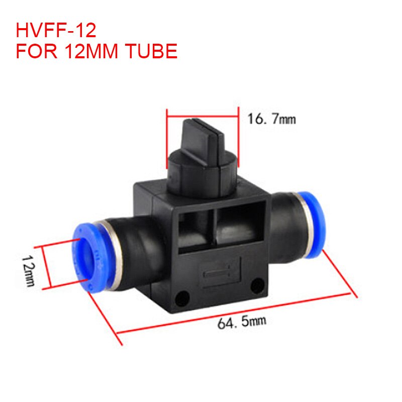 HVFF Pnuematic Fittings 4/6/8/10/12mm Air Tube Hos... – Grandado