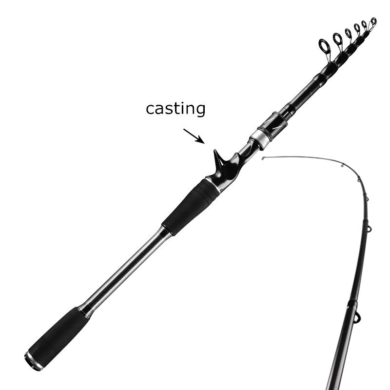 Telescopic Fishing Rod Ultralight Carbon Fiber Spi... – Grandado