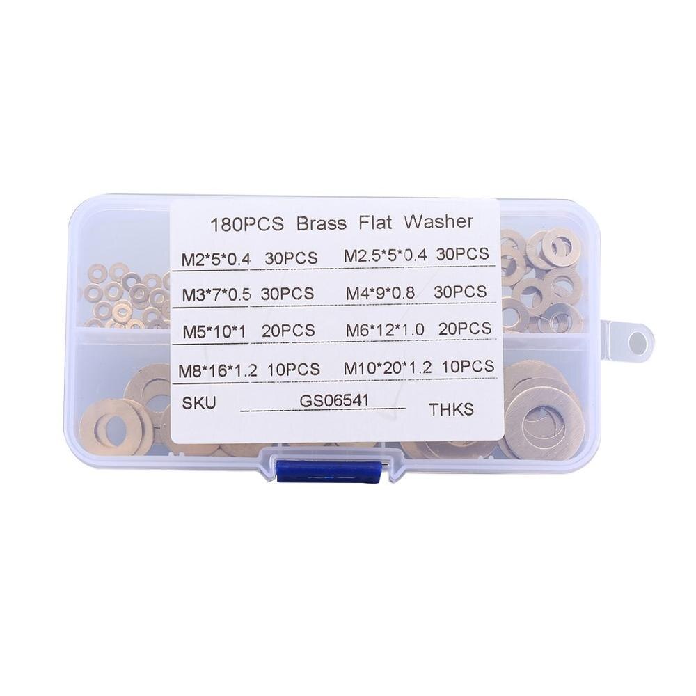180PCS/lot Solid Copper Washer Flat Ring Gasket Su... – Grandado