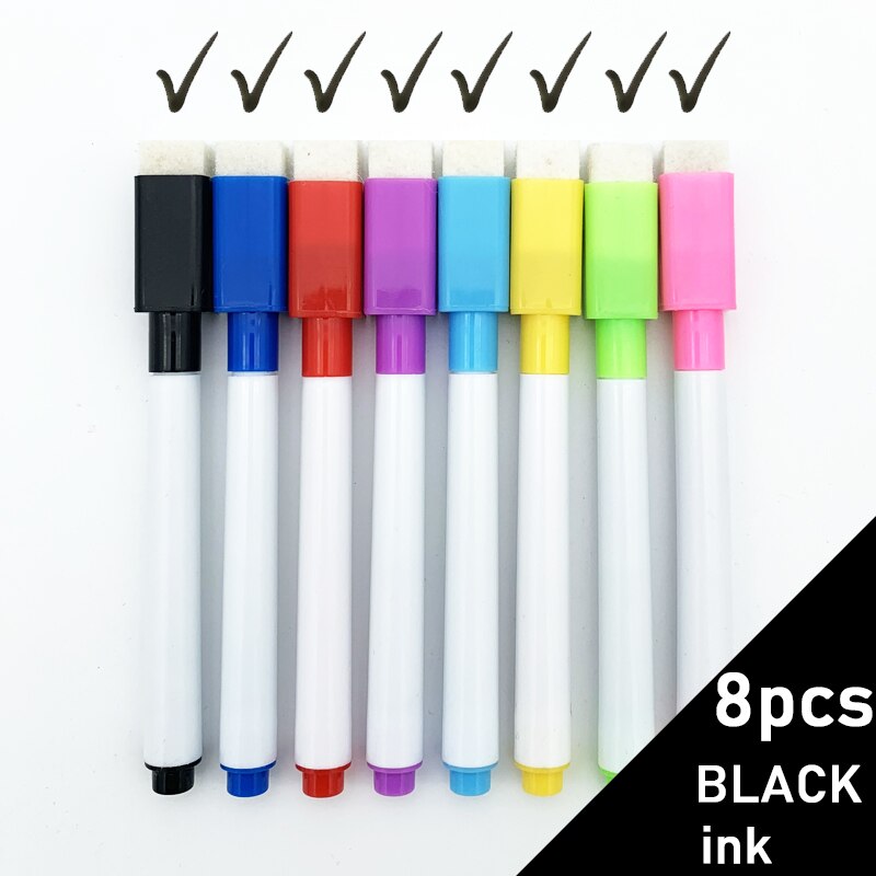 8 Color Dry Eraser Whiteboard Water Color Pens Era... – Vicedeal