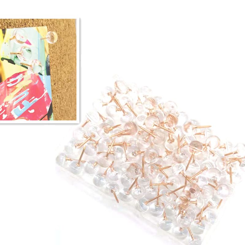 200 Pack Push Pins Rose Gold Map Tacks Large Size ... – Grandado