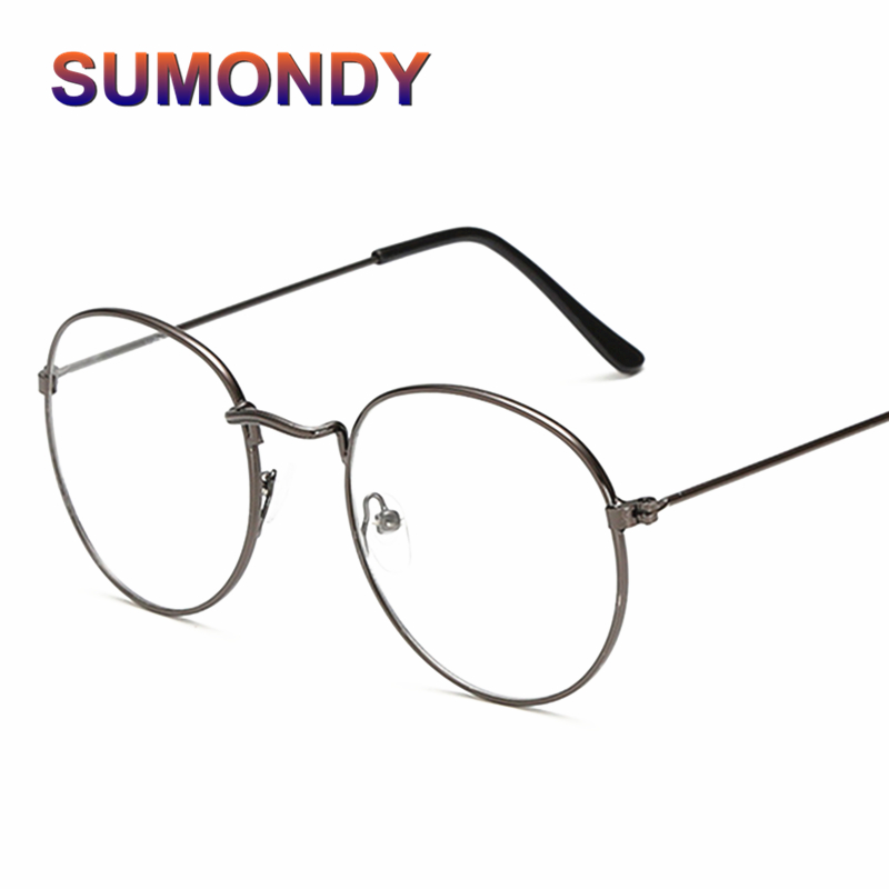 SUMONDY Metal Glasses Frame Women Men Retro Round ... – Vicedeal