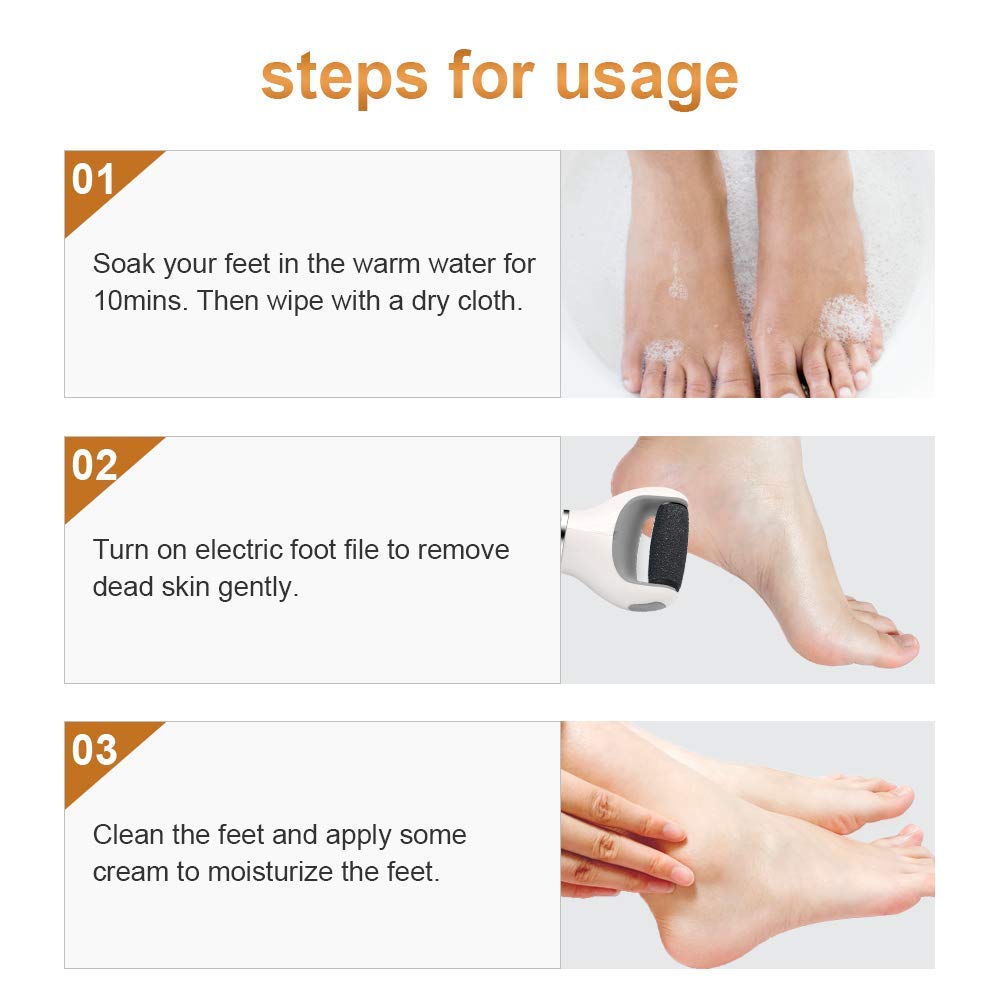 Electric Foot File Pedicure Tools Three-Speed Adju... – Vicedeal
