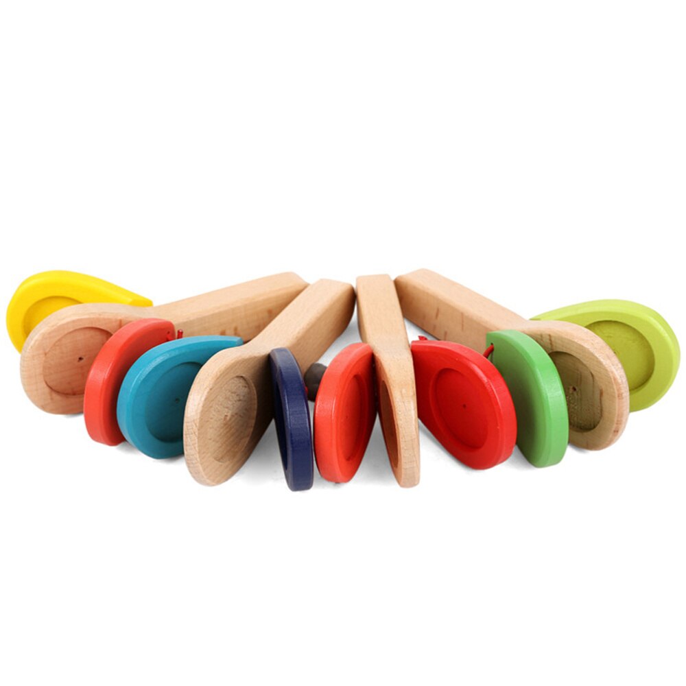 Lovely Kids Wooden Castanet Clapper Educational To... – Grandado