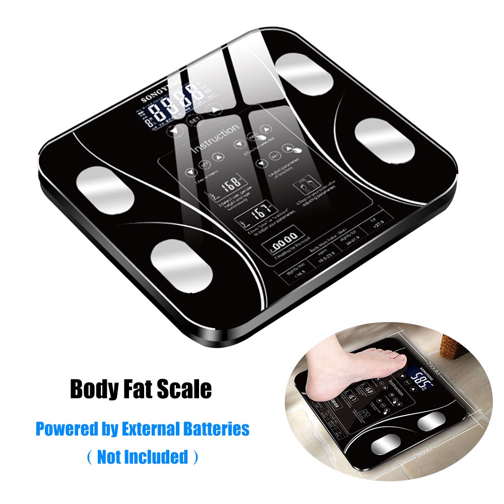 Weight Scale Body Fat Scale Floor Scientific Smart... – Grandado