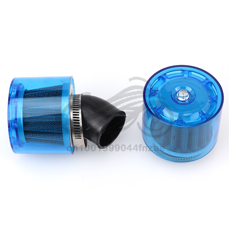 Blue 35/38/42mm Straight/Bend Elbow Neck Motorcycl... – Grandado