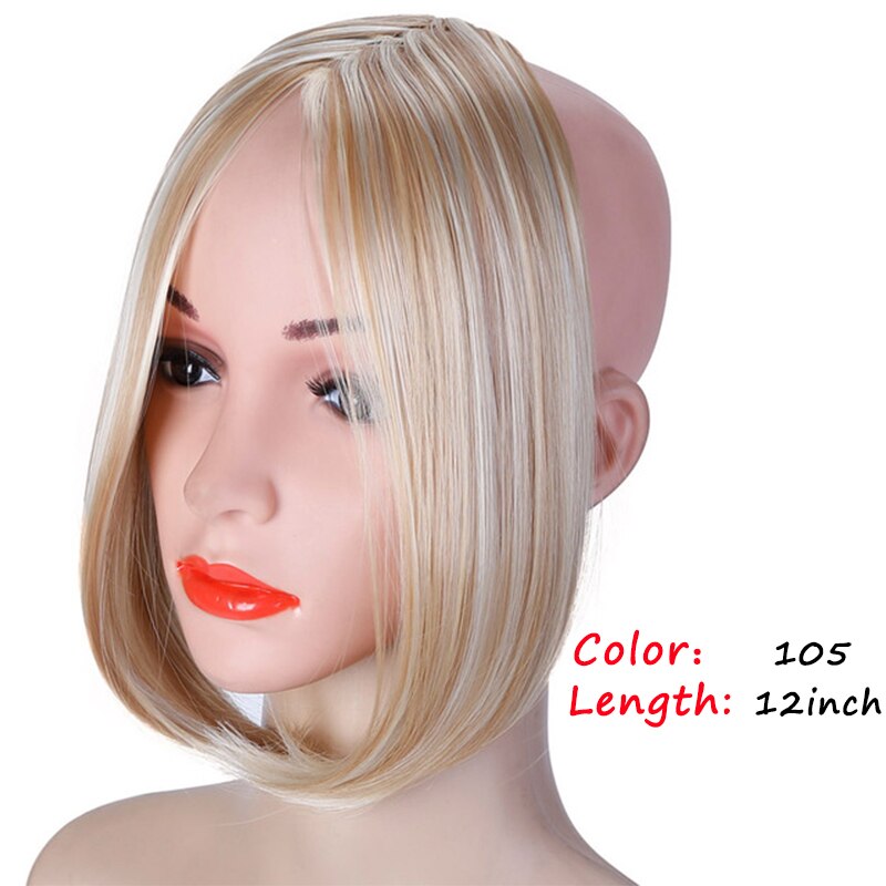 DIANQI Synthetic Hair Natural Middle Part Bangs St... – Grandado