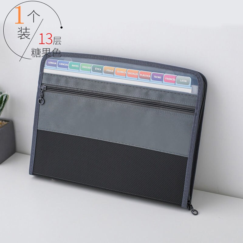 A4 Multi-layer Organ Bag Zipper Information Briefc... – Vicedeal