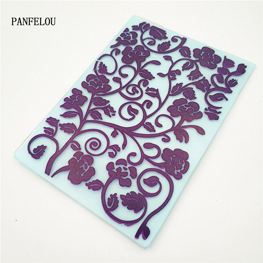 PANFELOU Easter Flower vines card Embossing folder... – Grandado