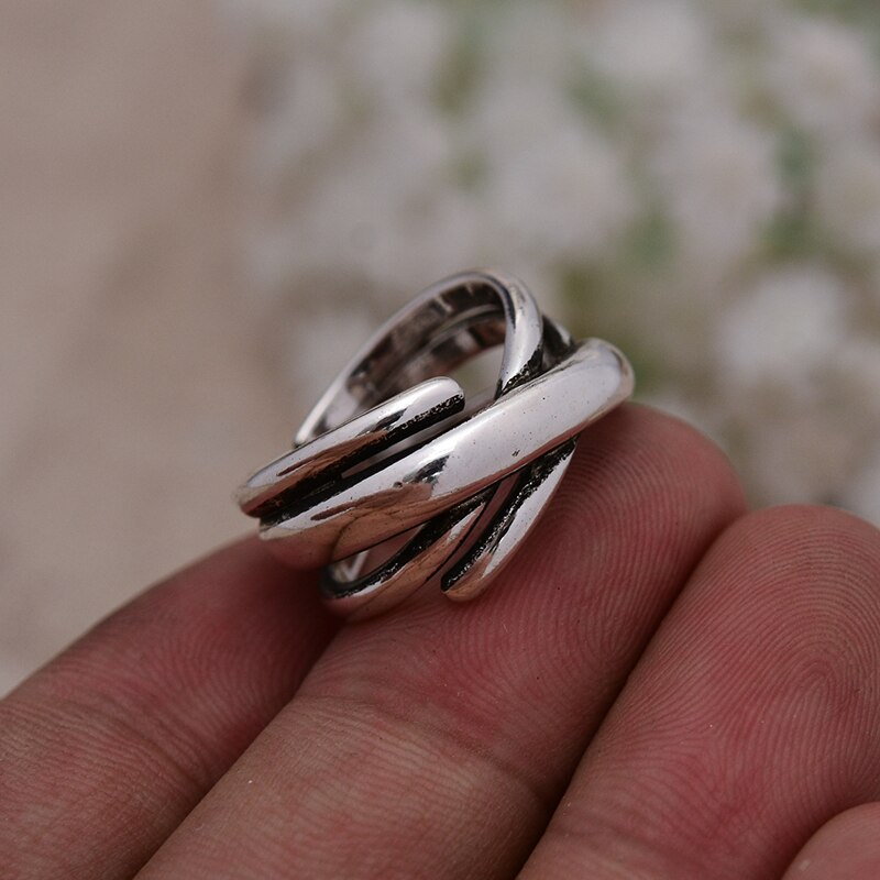 100% 925 Sterling Silver Simple Cross Lady Ring Je... – Grandado