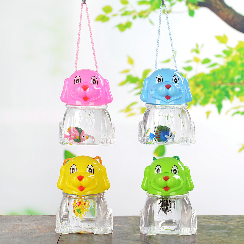 Mini Cartoon Children Fish Tank QQ Fish Bottle Eco... – Grandado