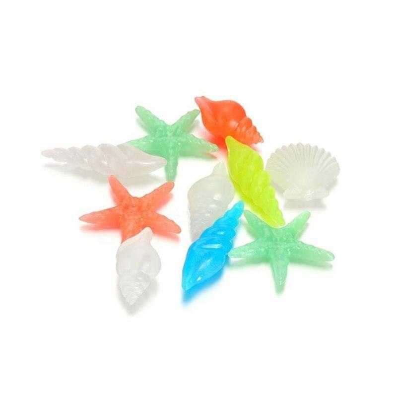 10PCs Colorful Luminous Starfish Conch Shell Shape... – Grandado