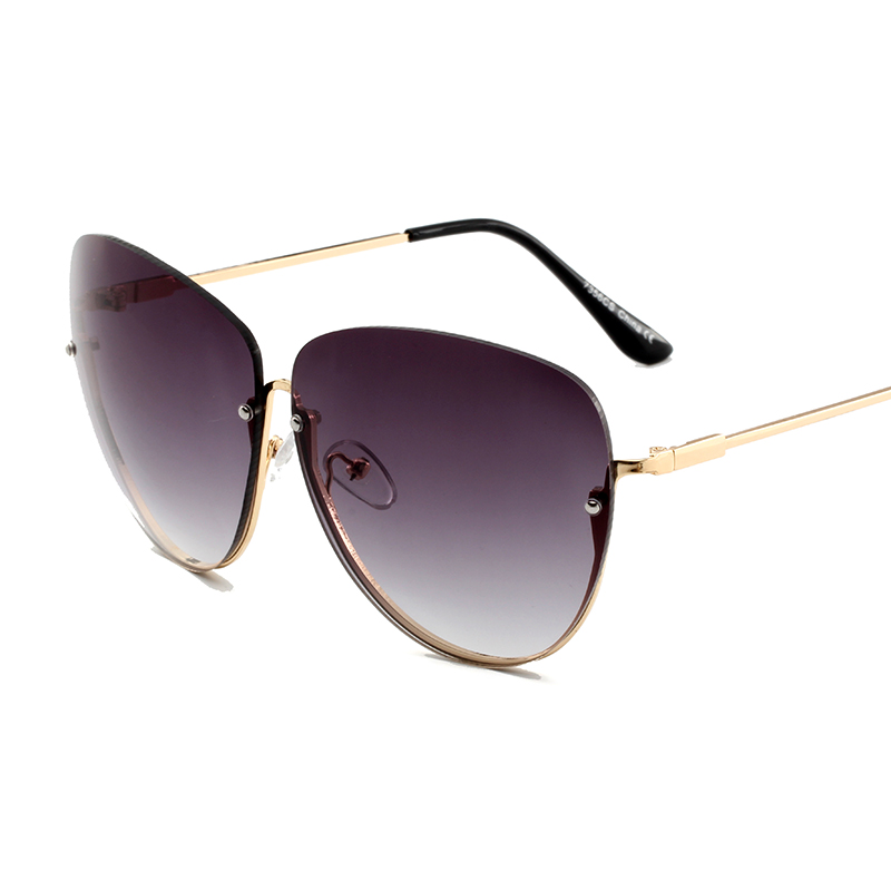 mode half frame zonnebril voor vrouwen luxe zomer ... – Grandado