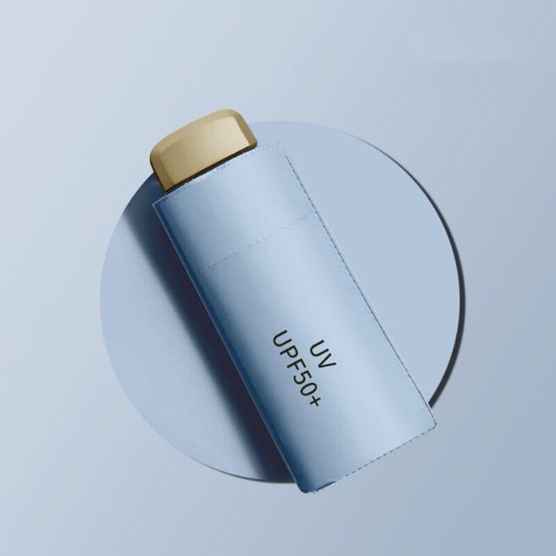 Litet platt hopfällbart paraply regn kvinnor män m... – Grandado