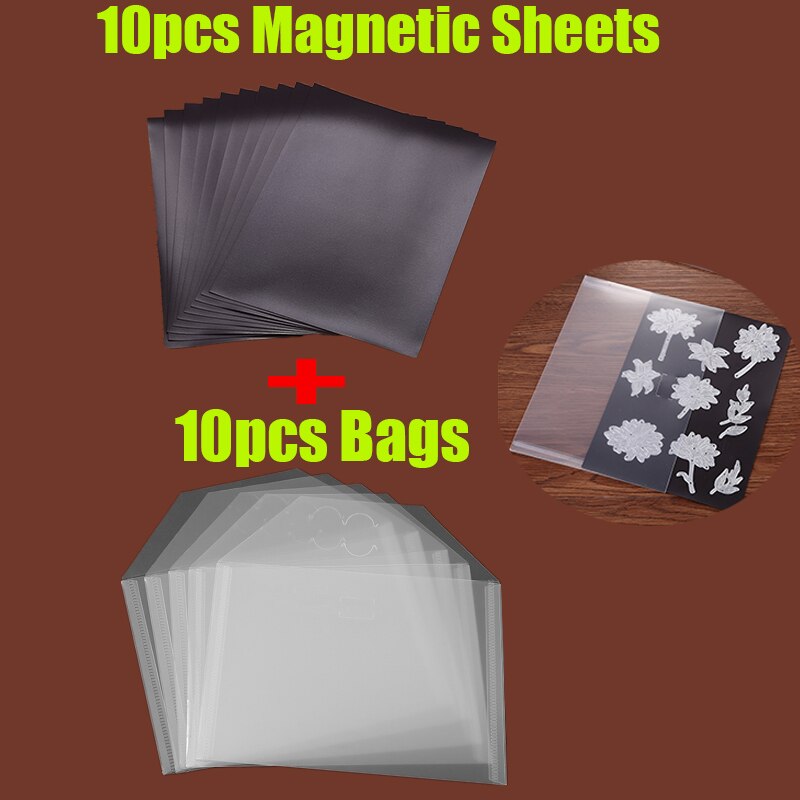 10Pcs Transparant Plastic Map Zakken & 0.3Mm Magne... – Grandado