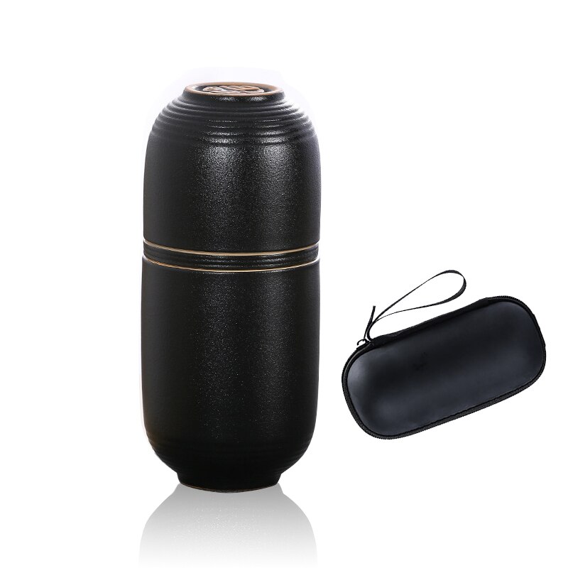 aesthetics simple black pottery one pot two cups c... – Grandado