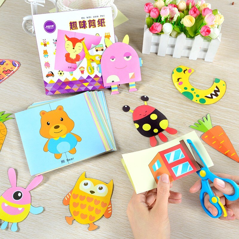 100 pcs Children Handmade Paper Cutting and Foldin... – Grandado