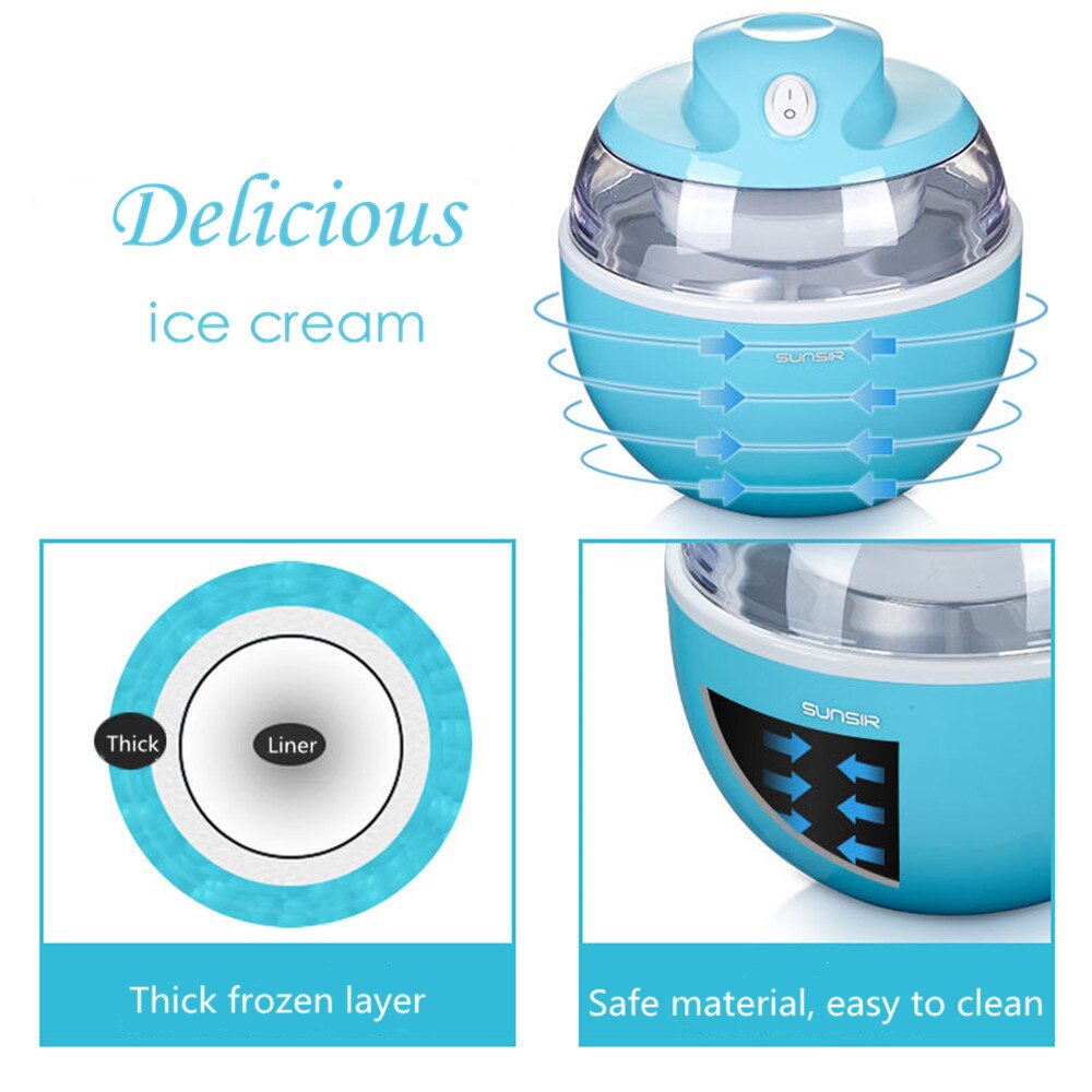 sunsir 220V home ice cream maker 0.6L portable ice... – Vicedeal