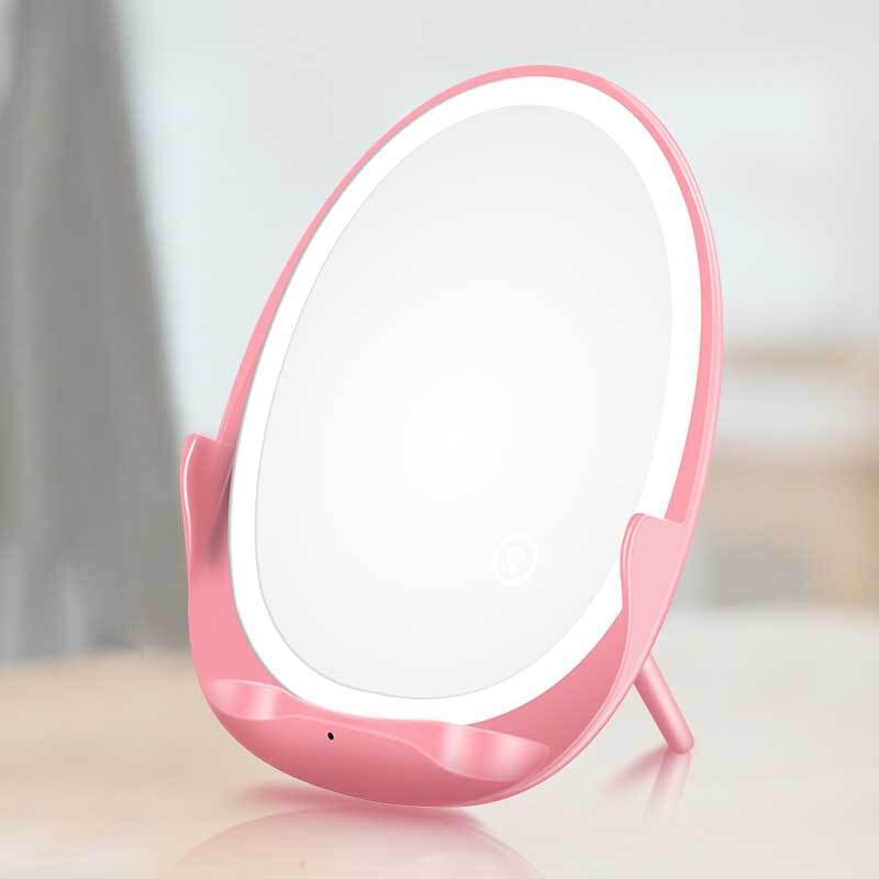 2 In 1 Portable Led Makeup Mirror Lights + Wireles... – Grandado