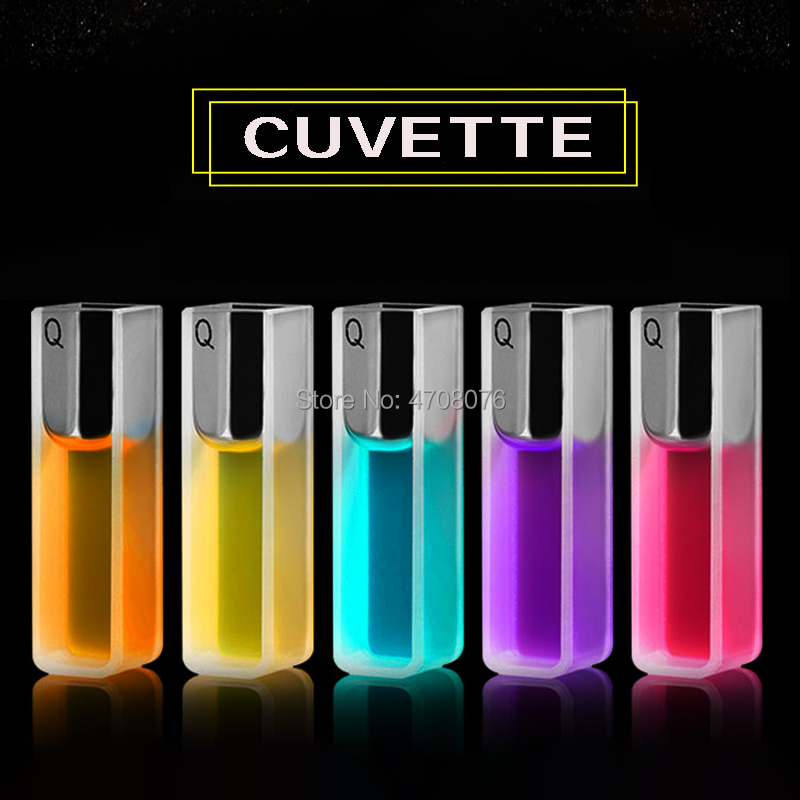 Quartz Glass Cuvette Cell with cover for chemical ... – Vicedeal