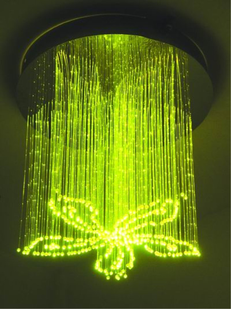 50PCSX 1mm X 2Meters Sparkle flash point glow PMMA plastic fiber optic ...