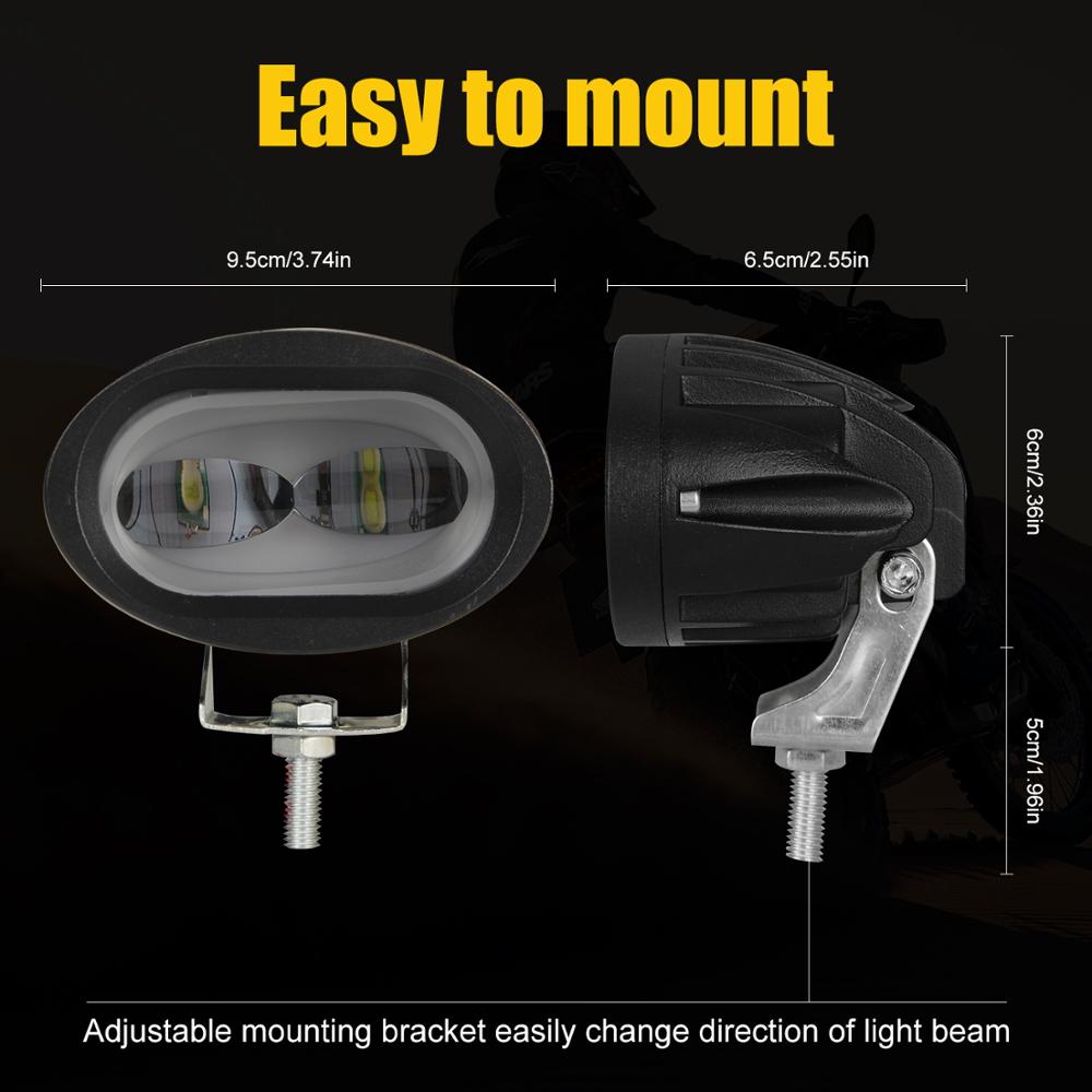 Motorfiets Spotlight Koplampen Lamp 3000/6000K Acc... – Vicedeal