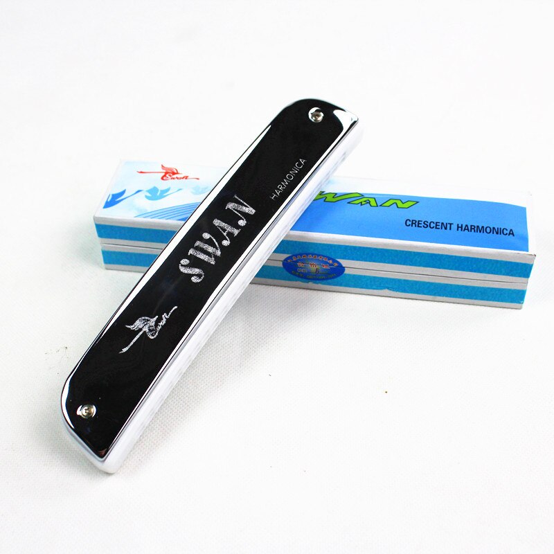 Swan Harmonica Tremolo C 24 Holes Metal Harmonica ... – Grandado