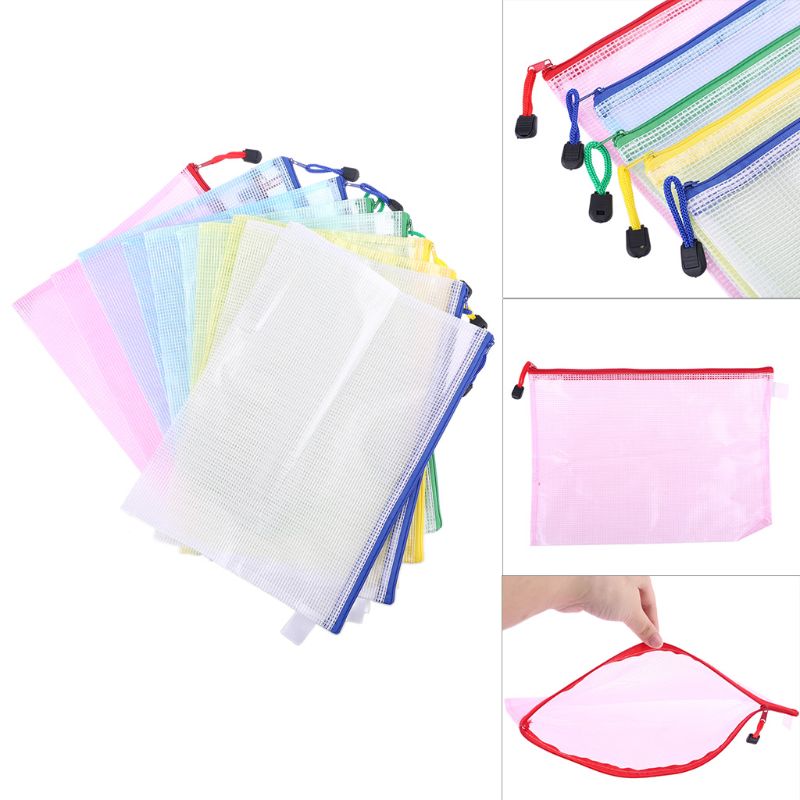10Pcs A4 Size Mesh Document File Bags Storage Pouc... – Vicedeal