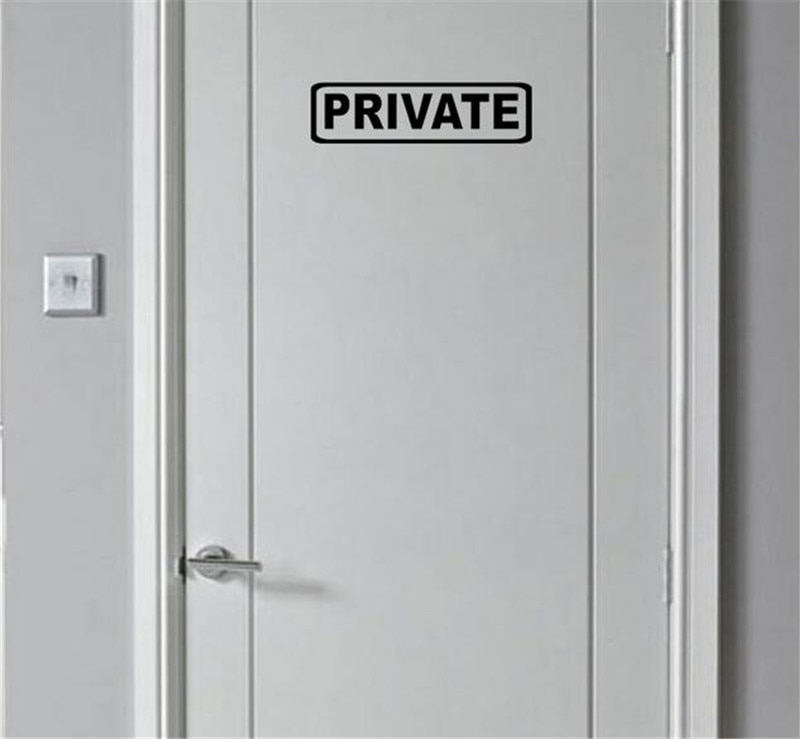 Interessante Prive Deur Sticker Decoratie Muurtatt... – Grandado