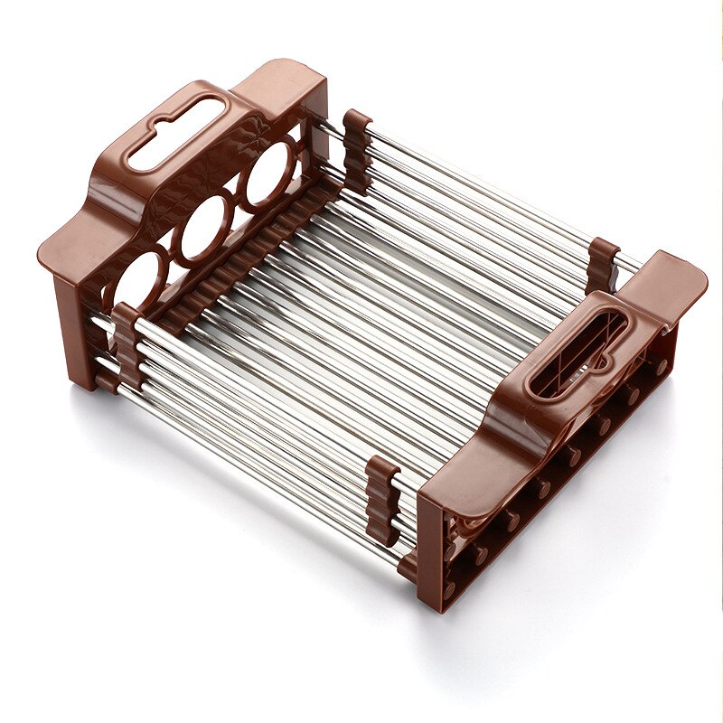 Stainless Steel Retractable Kitchen Sink Rack Frui... – Grandado