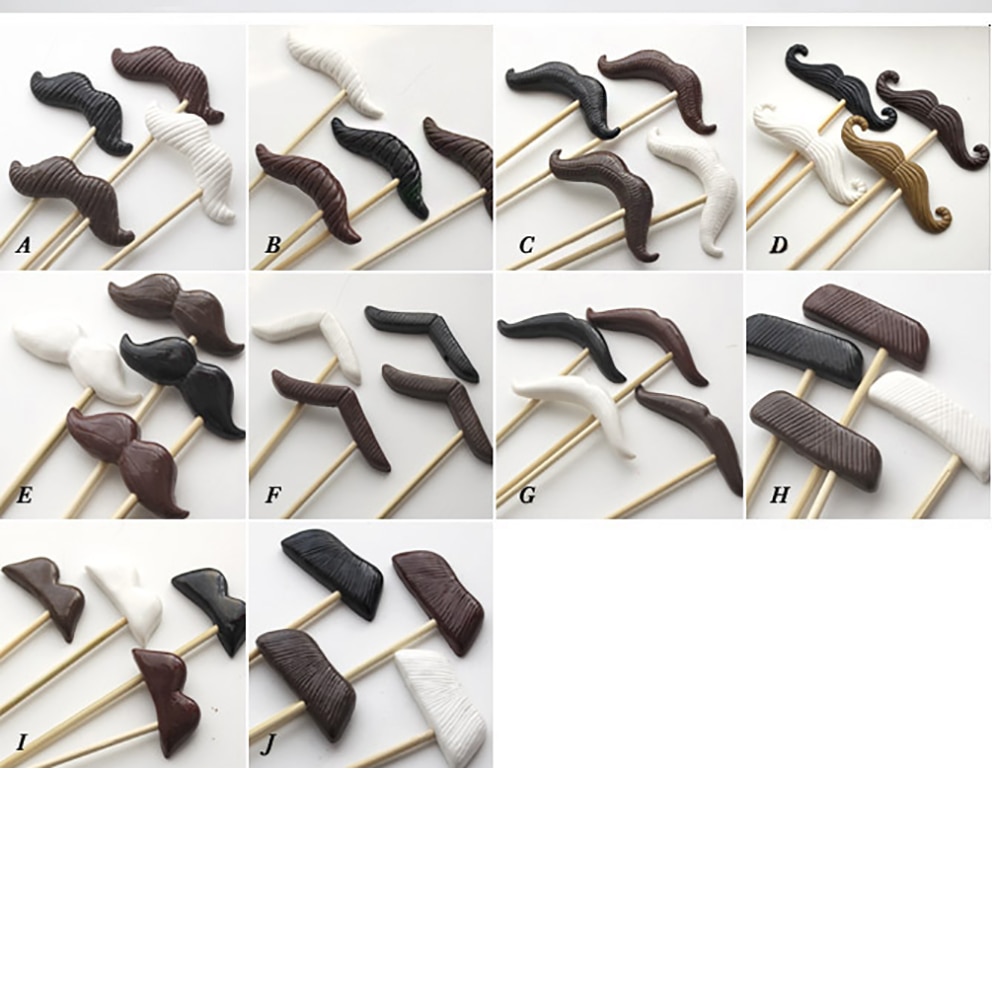 Set of 4Pcs Photo Booth Props For Wedding/Party PO... – Grandado