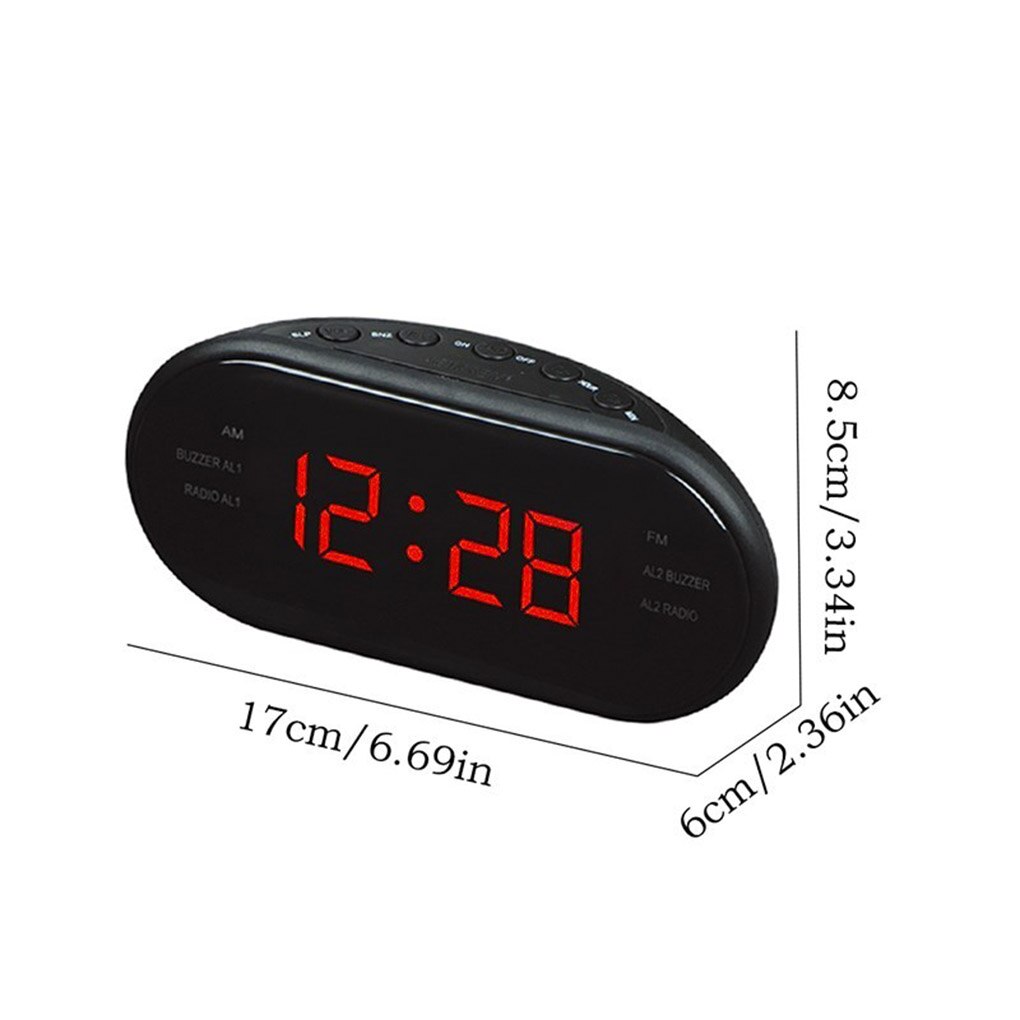 AM/FM LED Clock Electronic Desktop Alarm Clock Dig... – Grandado
