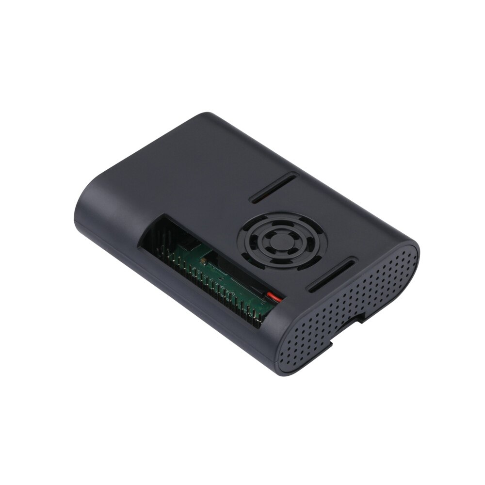 Raspberry Pi 4 ABS Case with Cooling fan Black Tra... – Grandado