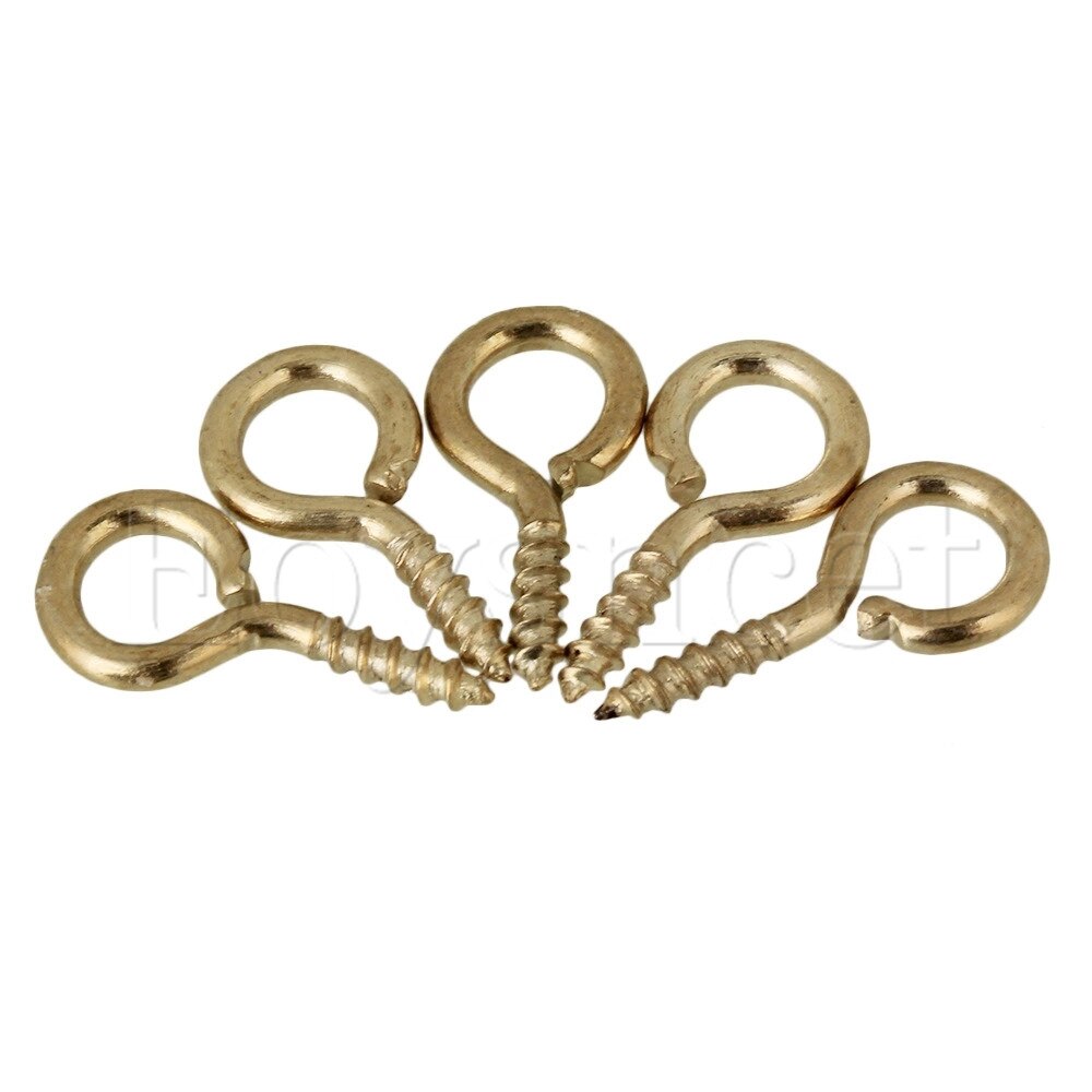 14mm x 7mm Iron Yellow Mini Eyepins Hooks Eyelets ... – Vicedeal