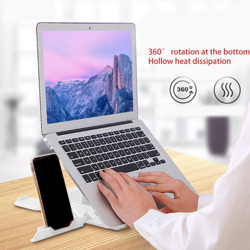 Laptop Stand with Phone Holder - Foldable Computer... – Grandado