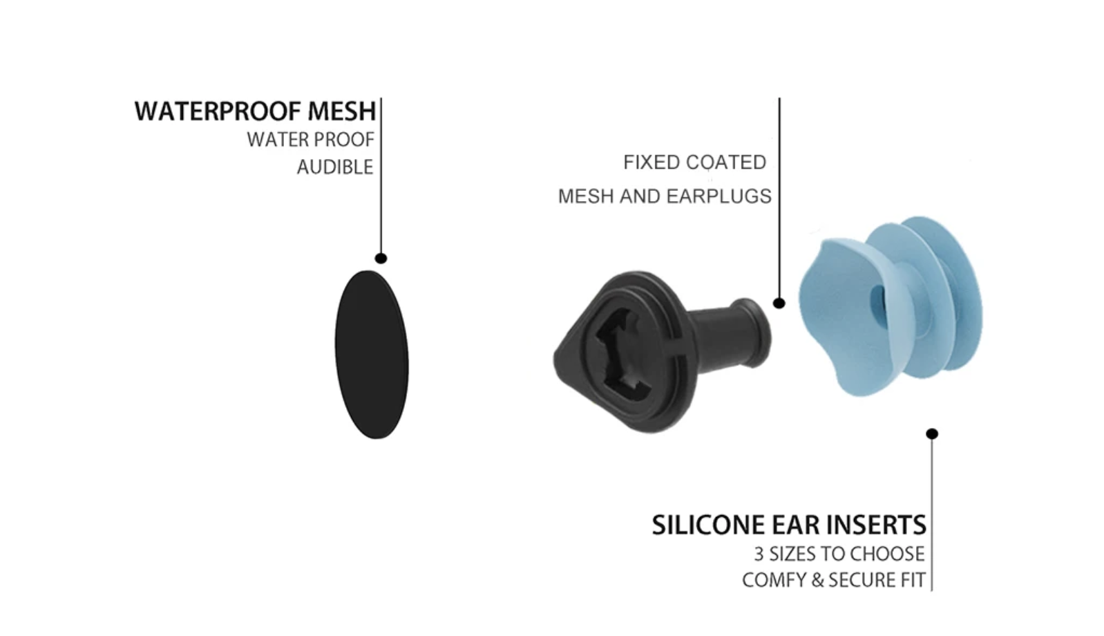 Swimming Ear Plugs Soft Silicone Sound Waterproof ... – Grandado