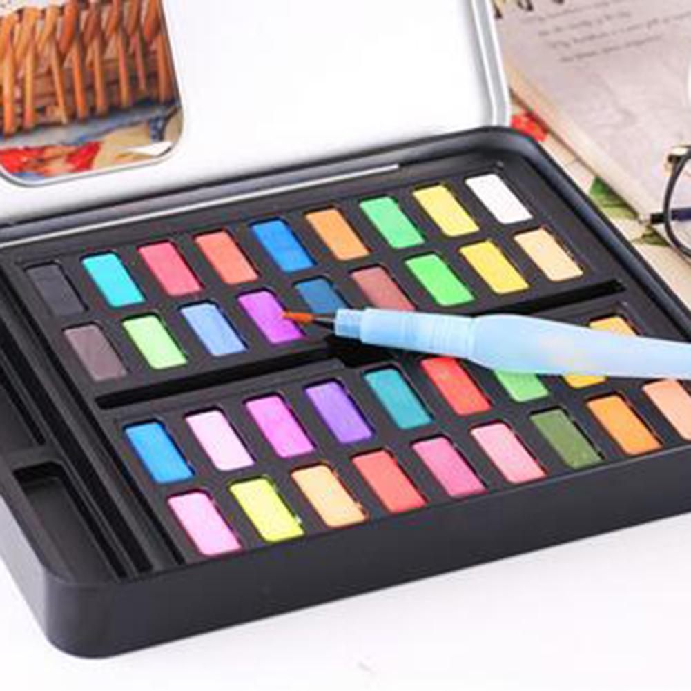 36 kleuren Draagbare Water Kleur Verven Met Schild... – Grandado