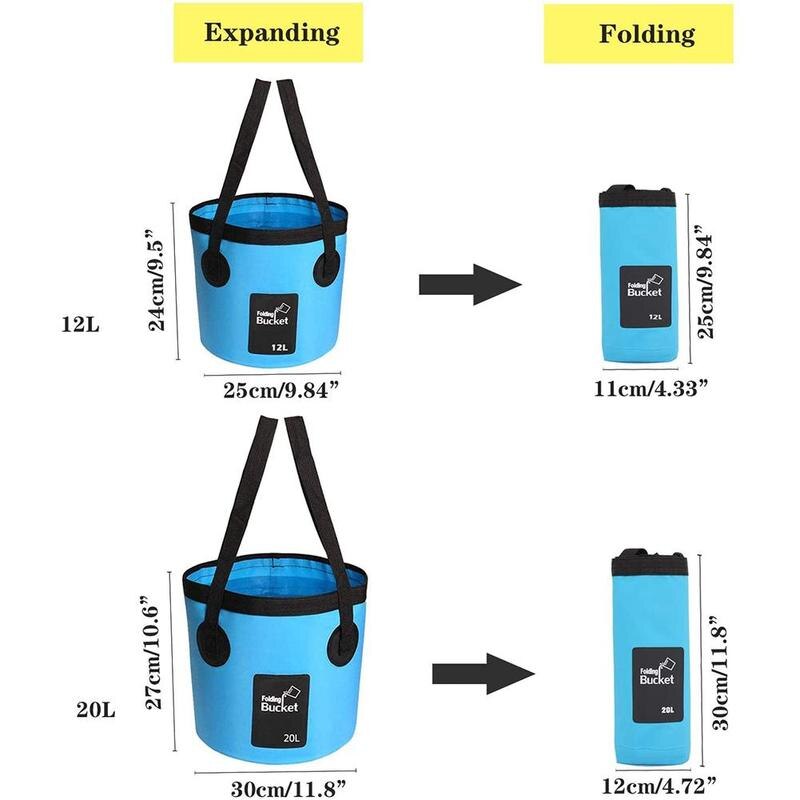 12L/20L Vissen Emmer Opvouwbare Emmer Zak Outdoor ... – Grandado