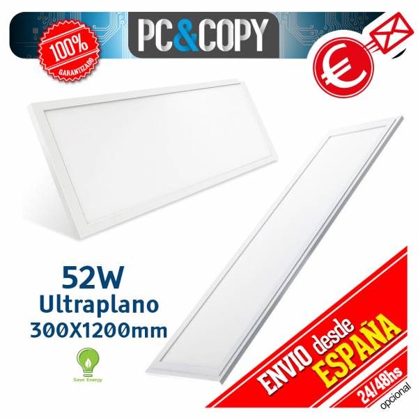 Panel LED 52W 30x120 4680lm Luz Blanca Rectangular... – Grandado