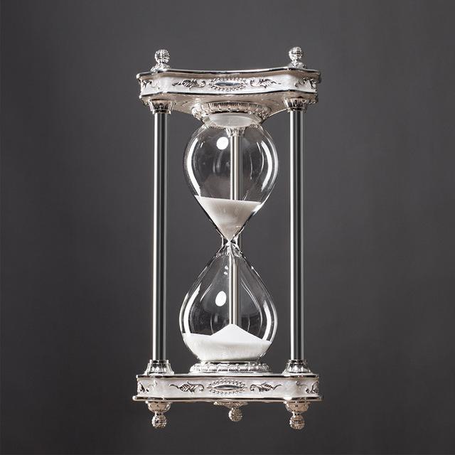 European Sand Hourglass Alloy Timer Home Decoratio... – Grandado