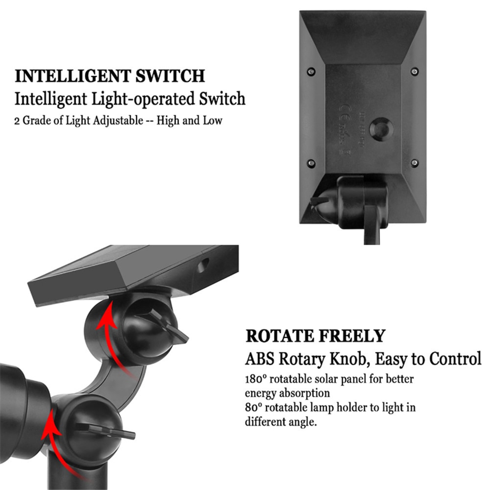 Solar 4LED/7LED 2-in-1 Garden Light White Wall Lig... – Grandado