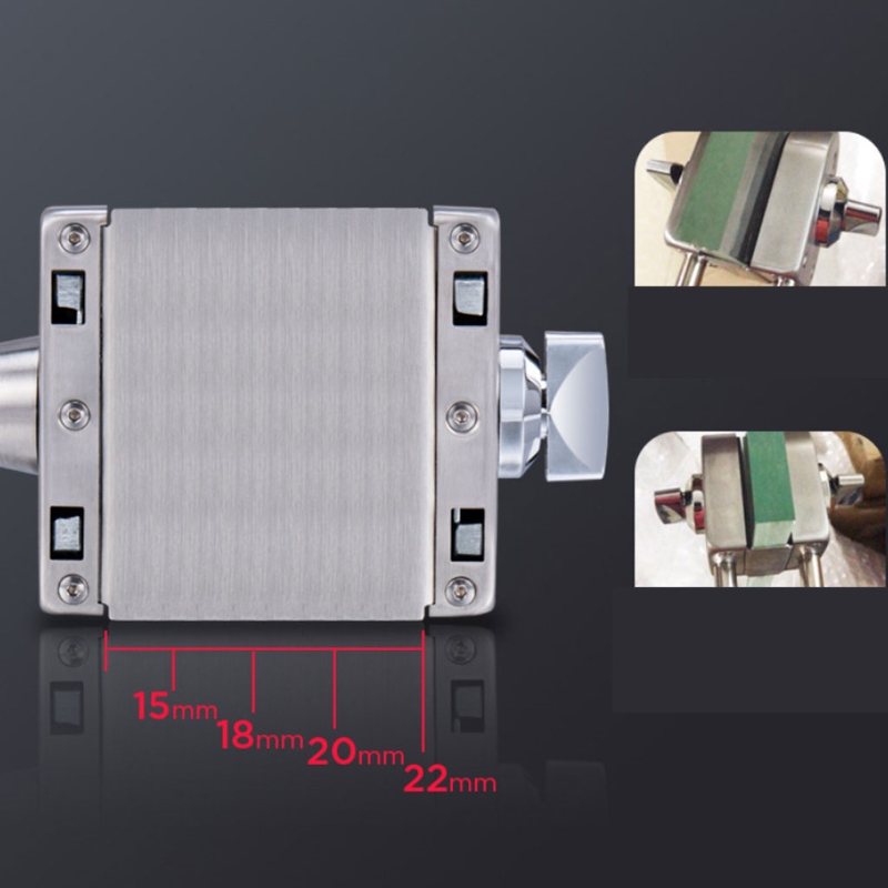 Stainless Steel Glass Door Lock Floor Latch Lock B... – Grandado