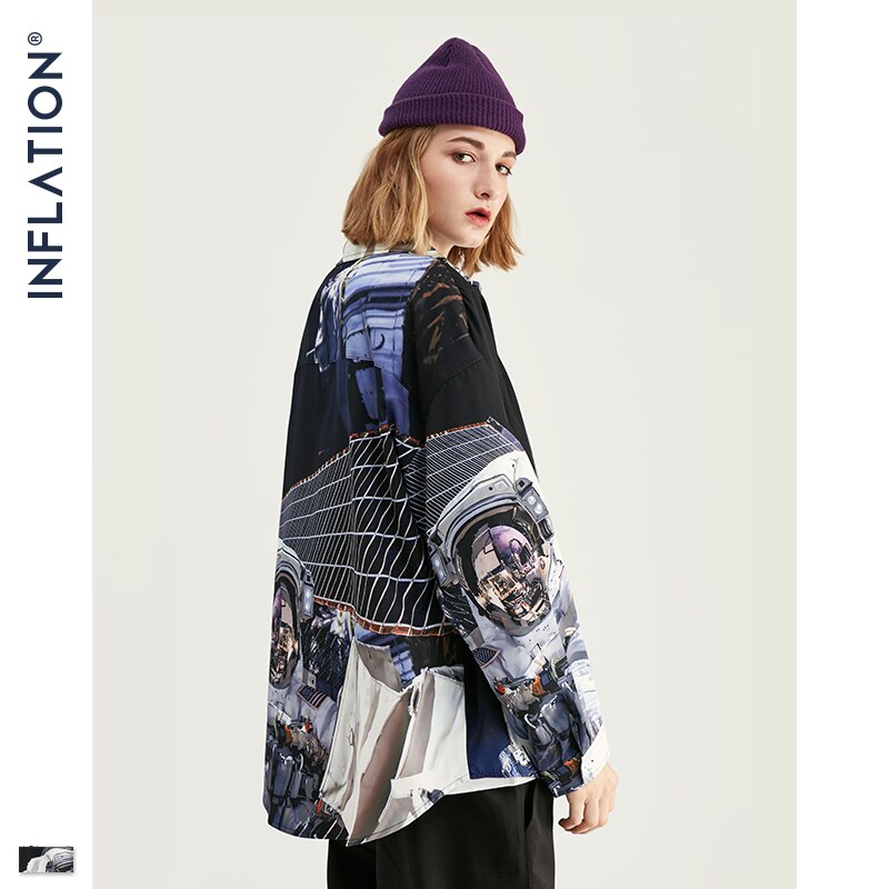 INFLATIE Mannen Herfst Shirt Digital Printing Mann... – Vicedeal