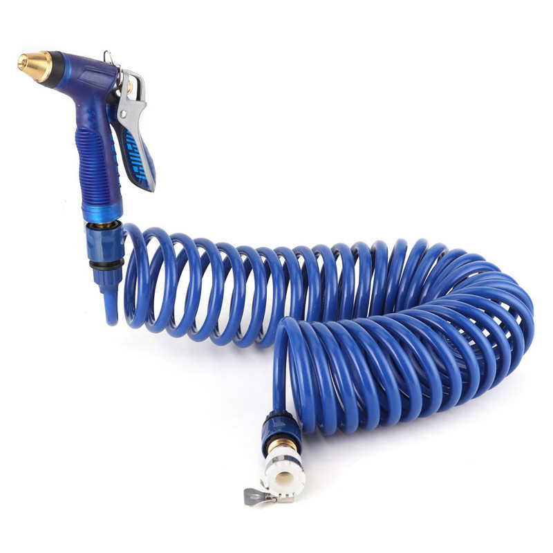 10m/32.8ft Coiled Hose + Trigger Nozzle + Adapter ... – Grandado