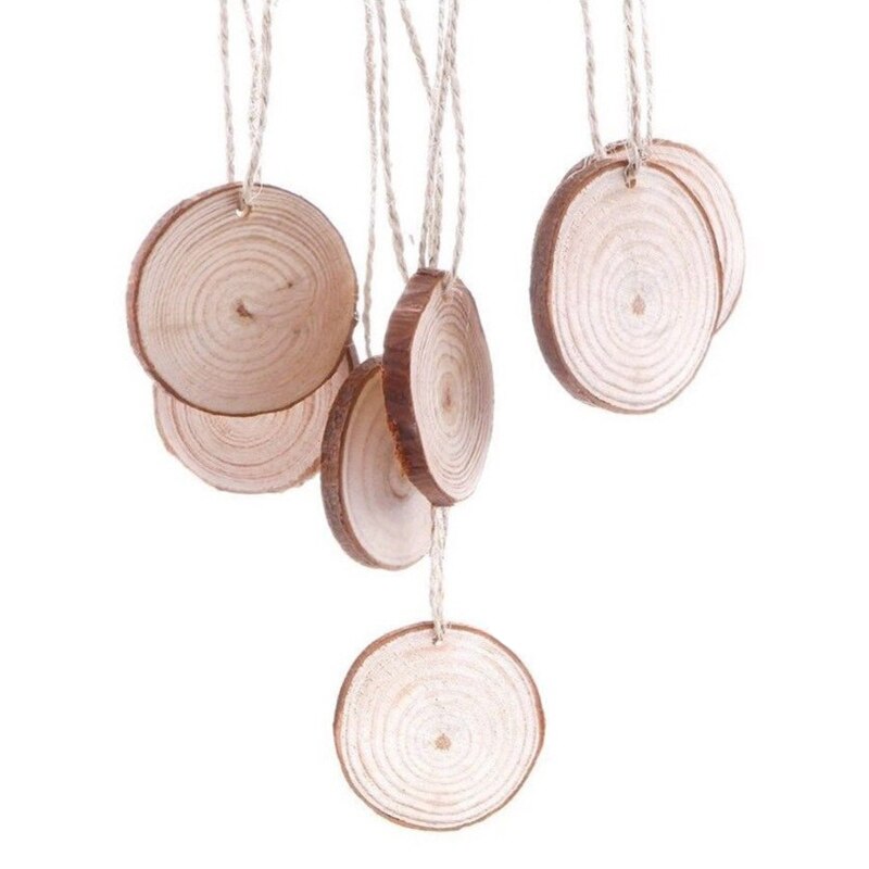 10 DIY Craft 20 Pieces 6-7cm Unfinished Predrilled... – Vicedeal