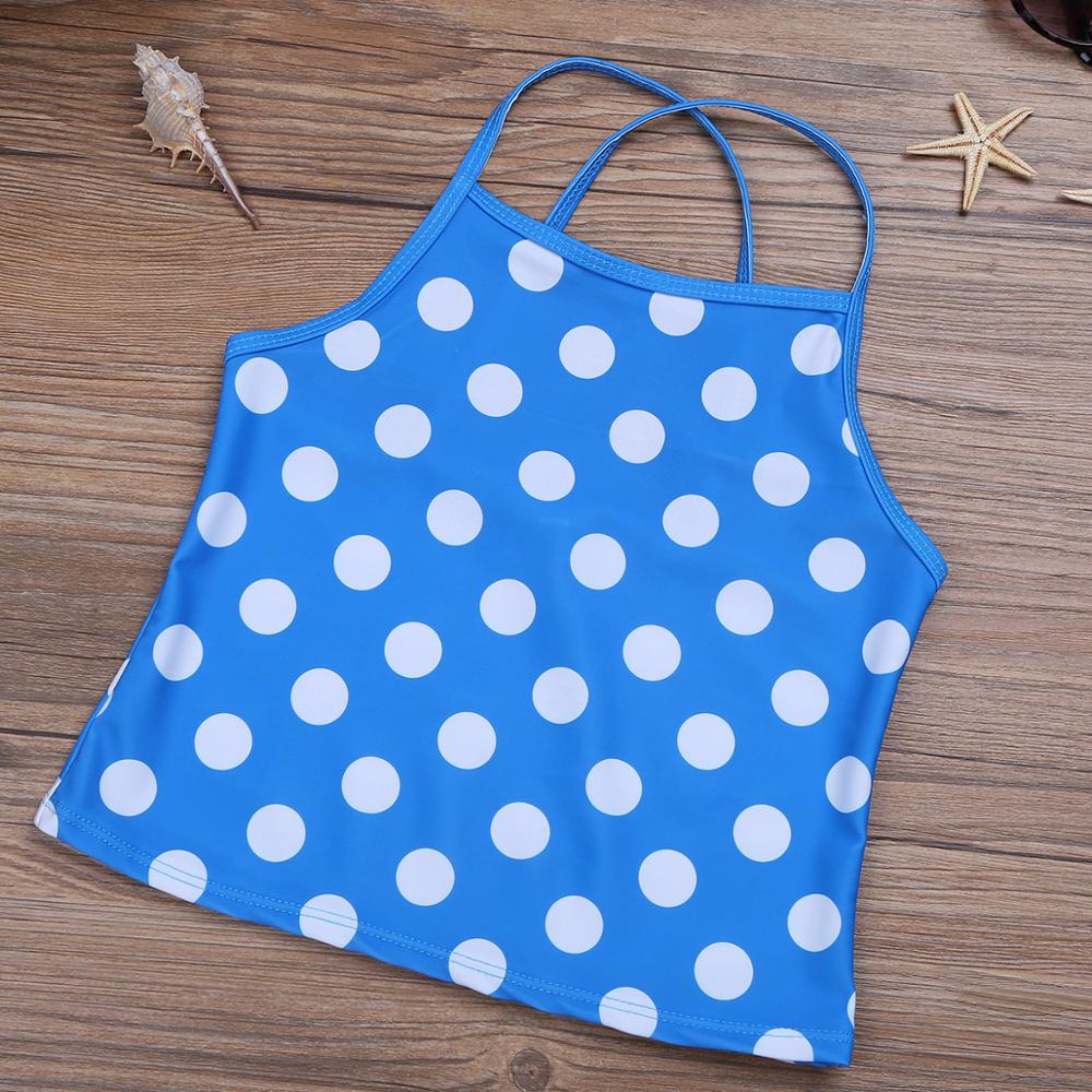 2PCS Girls Polka Dots Tankini Swimsuit Swimwear Ki... – Grandado