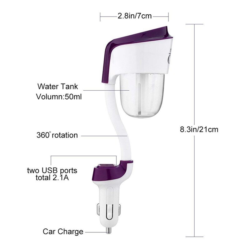 Car Diffuser, Car Humidifier, 12V Car Aromatherapy... – Grandado