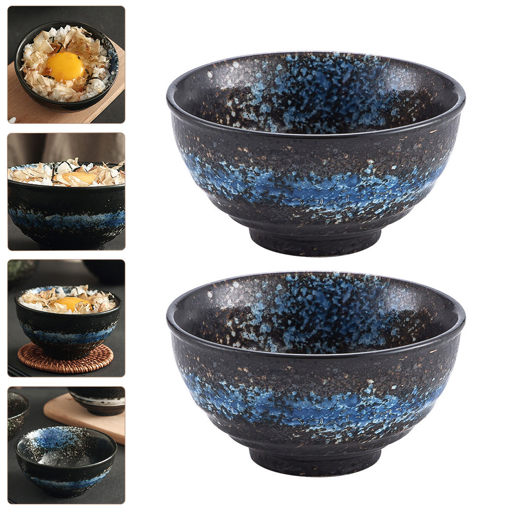 2Pcs Ceramic Bowls Multiuse Rice Bowls Food Servin... – Grandado